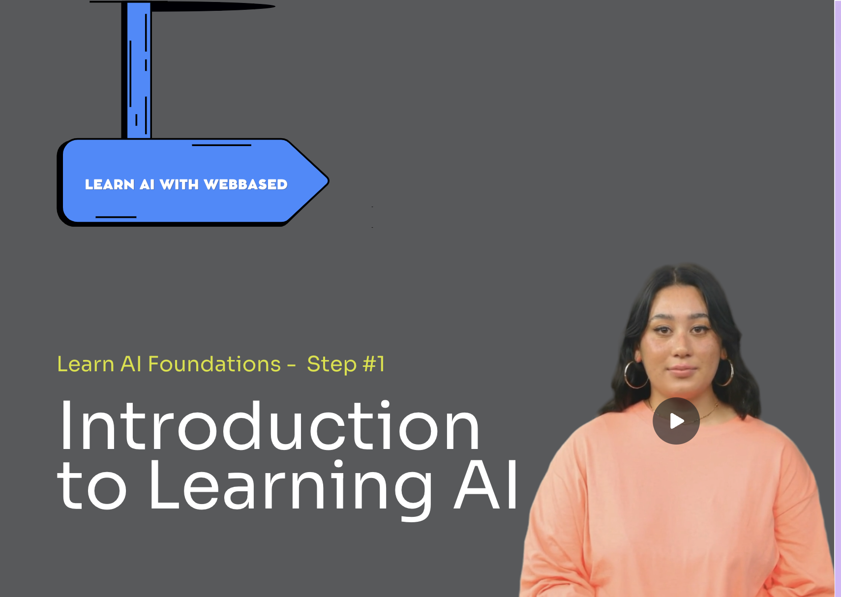 Learn AI Foundations: Step #1 Intro to AI Workshop - Webbased AI